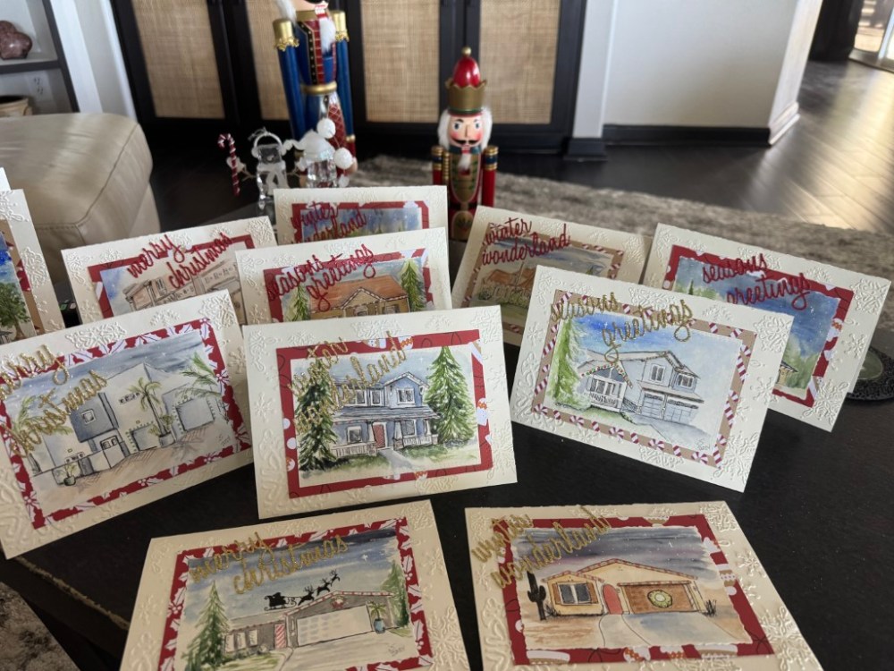 Watercolor Cards – Holiday 2024 – Inga J Smith